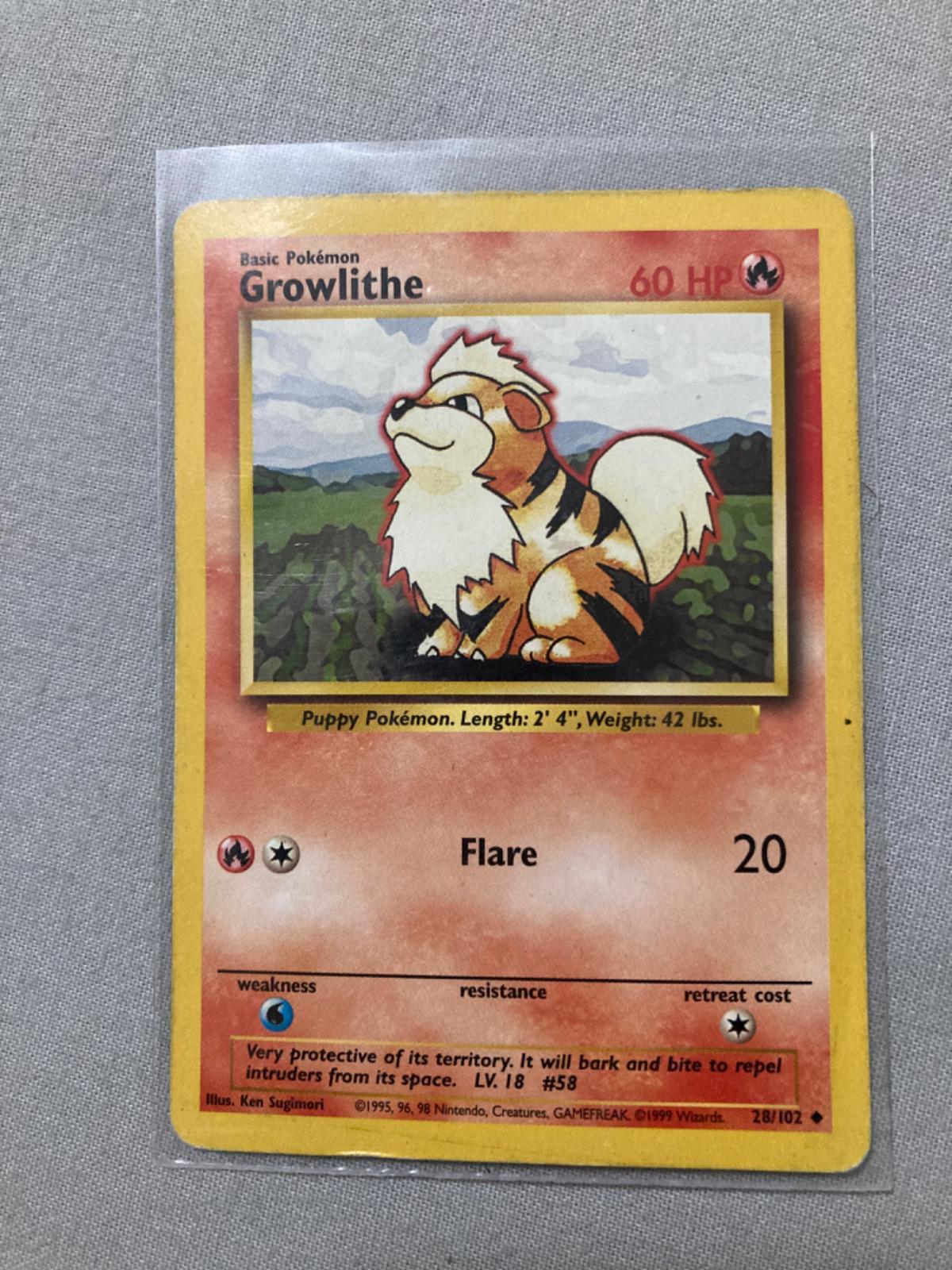 Growlithe | Ungraded | Pokemon Base Set