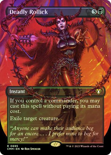 Deadly Rollick [Borderless Foil] #695 Prices | Magic Commander Masters ...