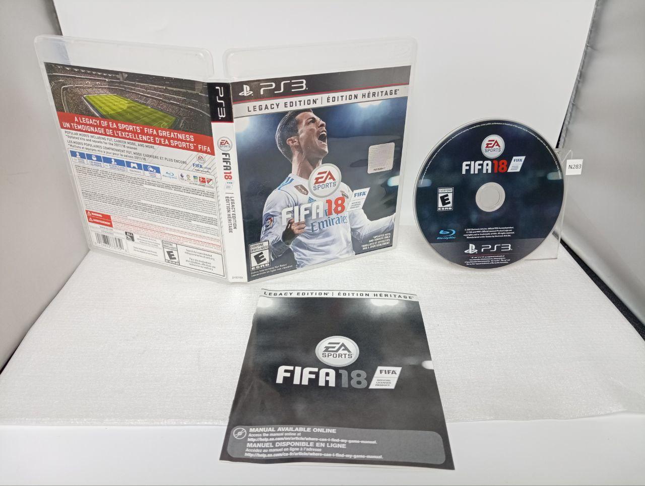 FIFA 18: Legacy Edition | Item, Box, and Manual | Playstation 3