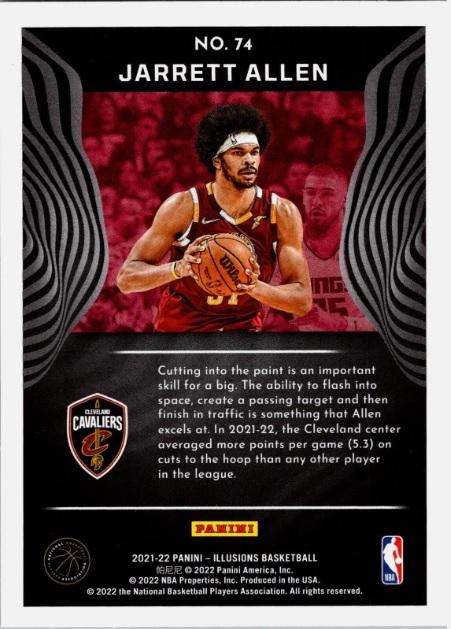 Jarrett Allen #74 Prices | 2021 Panini Illusions | Basketball Cards