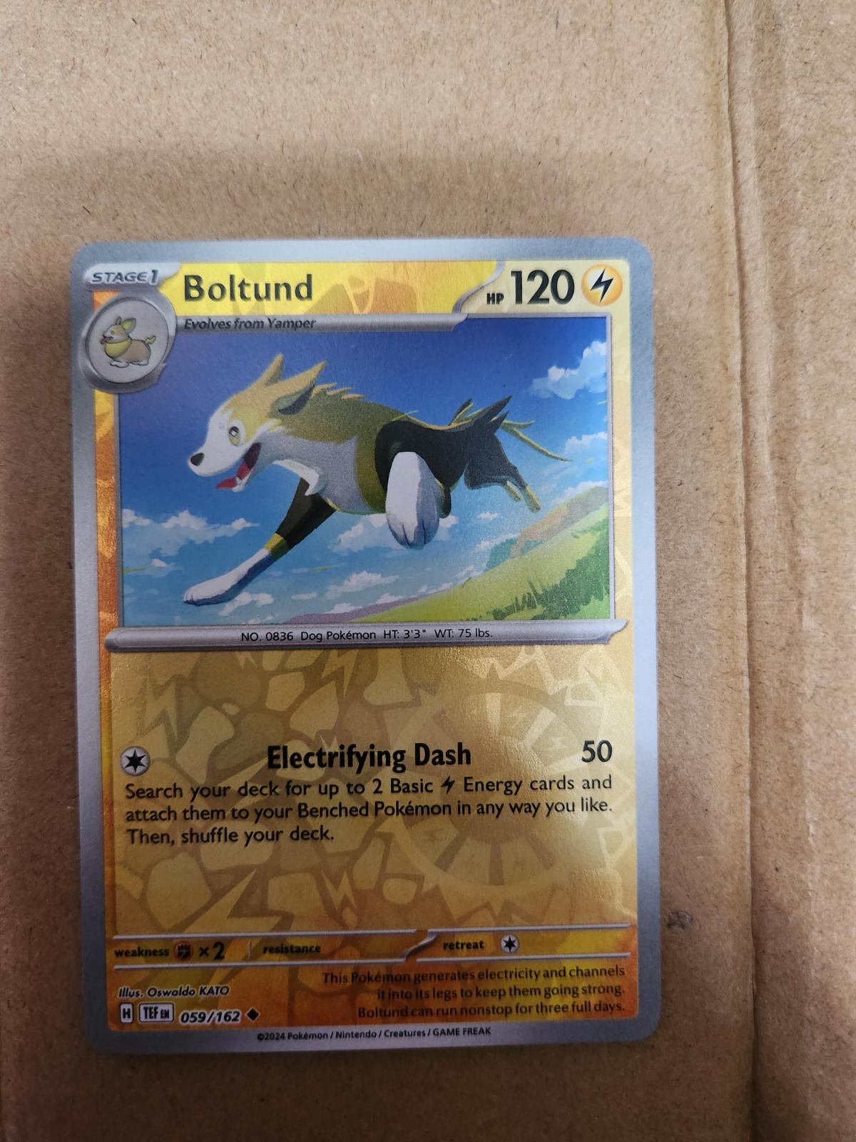 Boltund [Reverse Holo] | Ungraded | Pokemon Temporal Forces