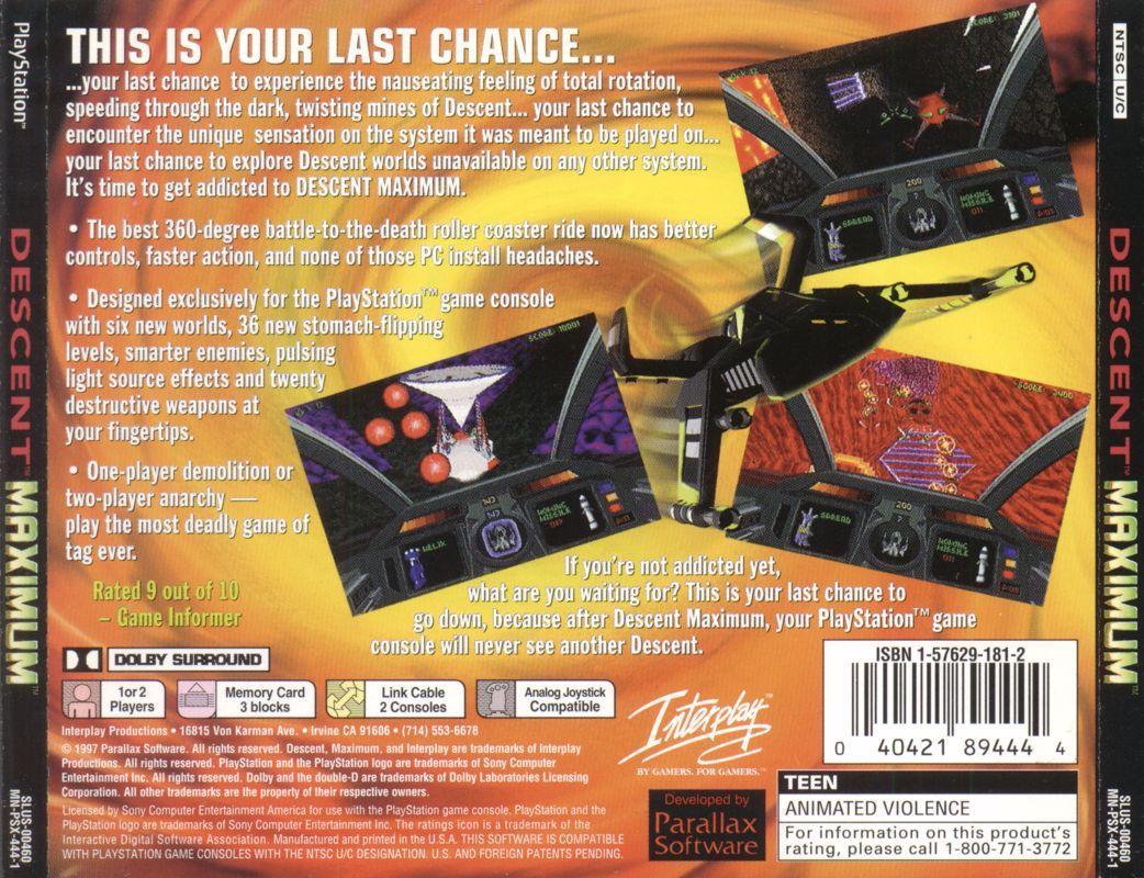 Descent Maximum Prices Playstation | Compare Loose, CIB & New Prices