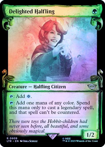 Delighted Halfling [Silver Foil] #609 Prices | Magic Lord of the Rings ...