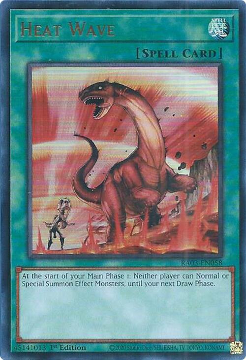 Heat Wave [Super Rare] RA03-EN058 Prices | YuGiOh Quarter Century ...