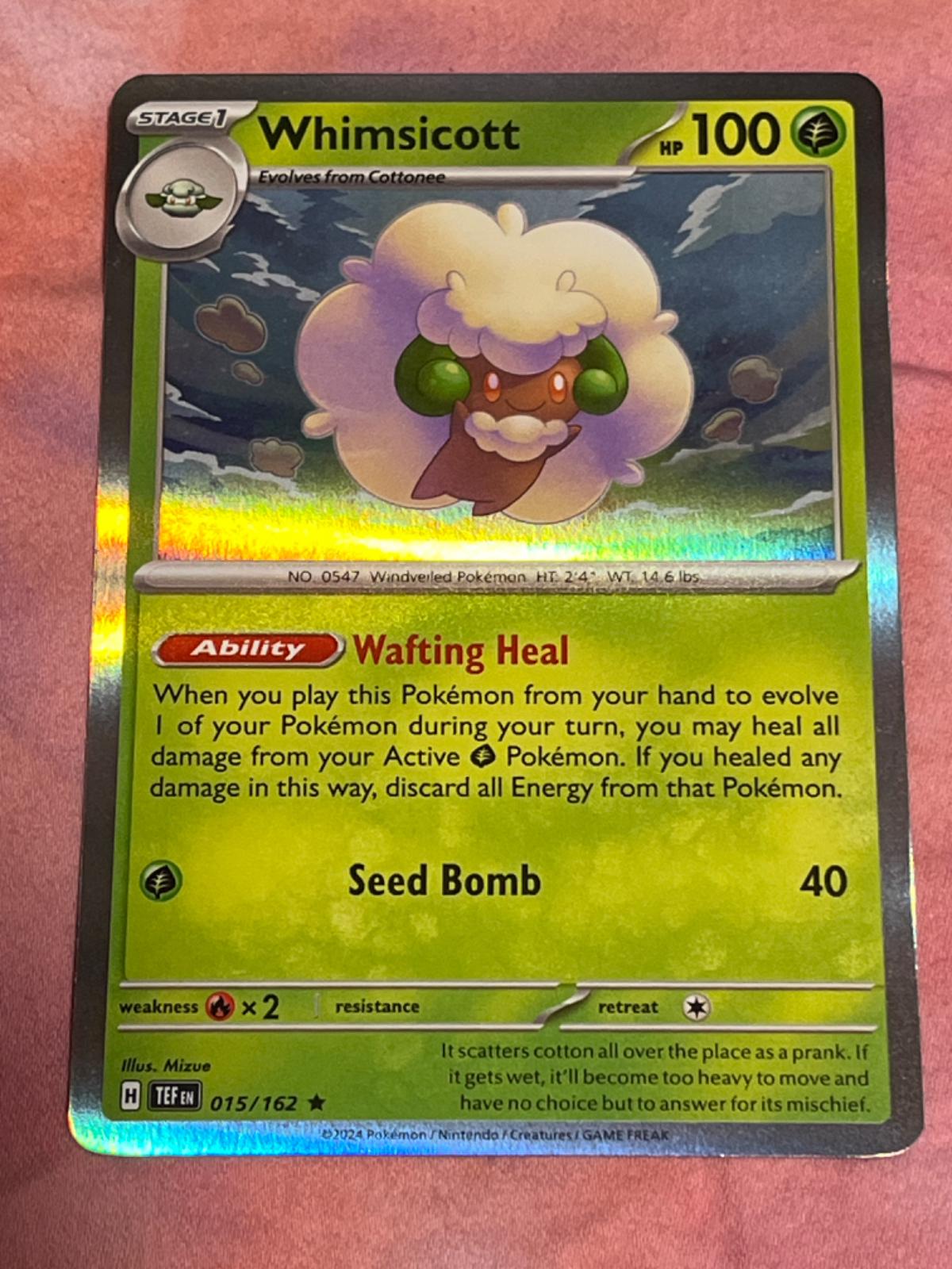 Whimsicott Holo #15 Prices | Pokemon Temporal Forces | Pokemon Cards
