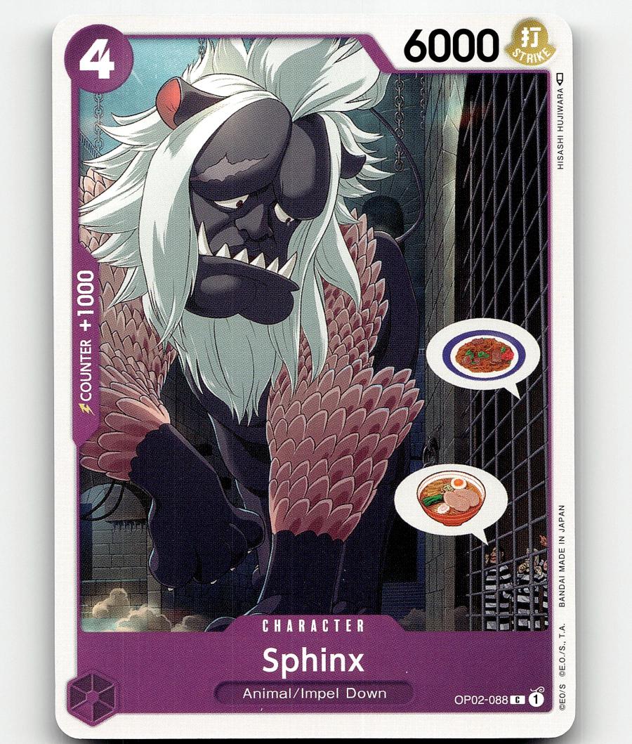 Sphinx OP02-088 Prices | One Piece Paramount War | One Piece Cards