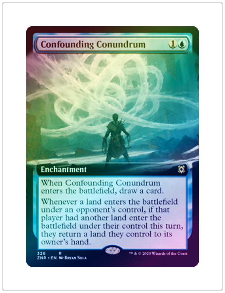 Confounding Conundrum [Extended Art Foil] Prices | Magic Zendikar ...