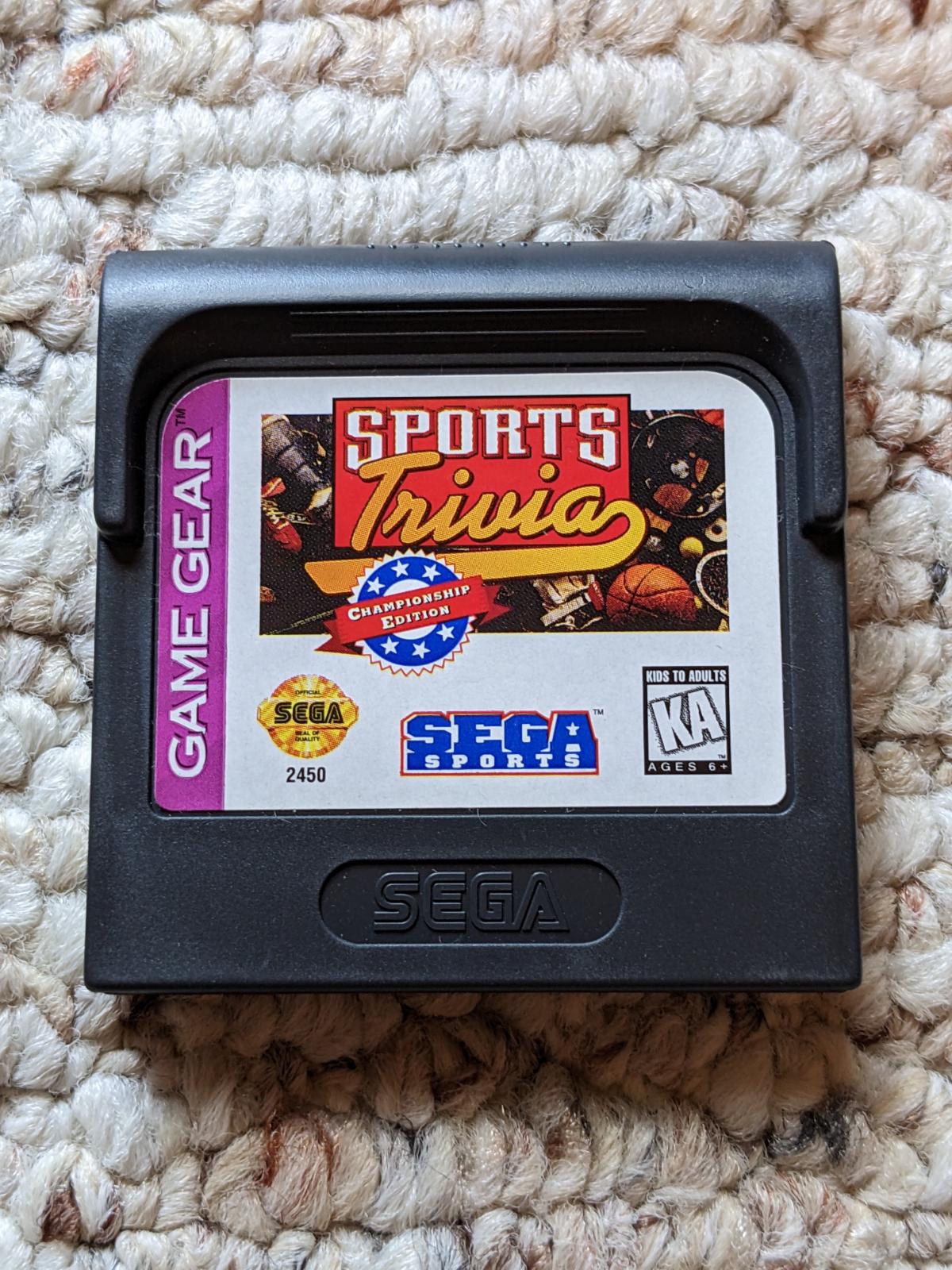 Sports Trivia | Item only | Sega Game Gear