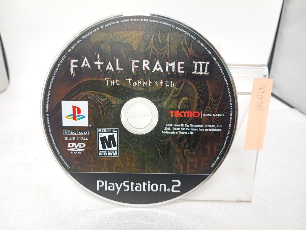 Fatal Frame 3 Tormented | Item only | Playstation 2