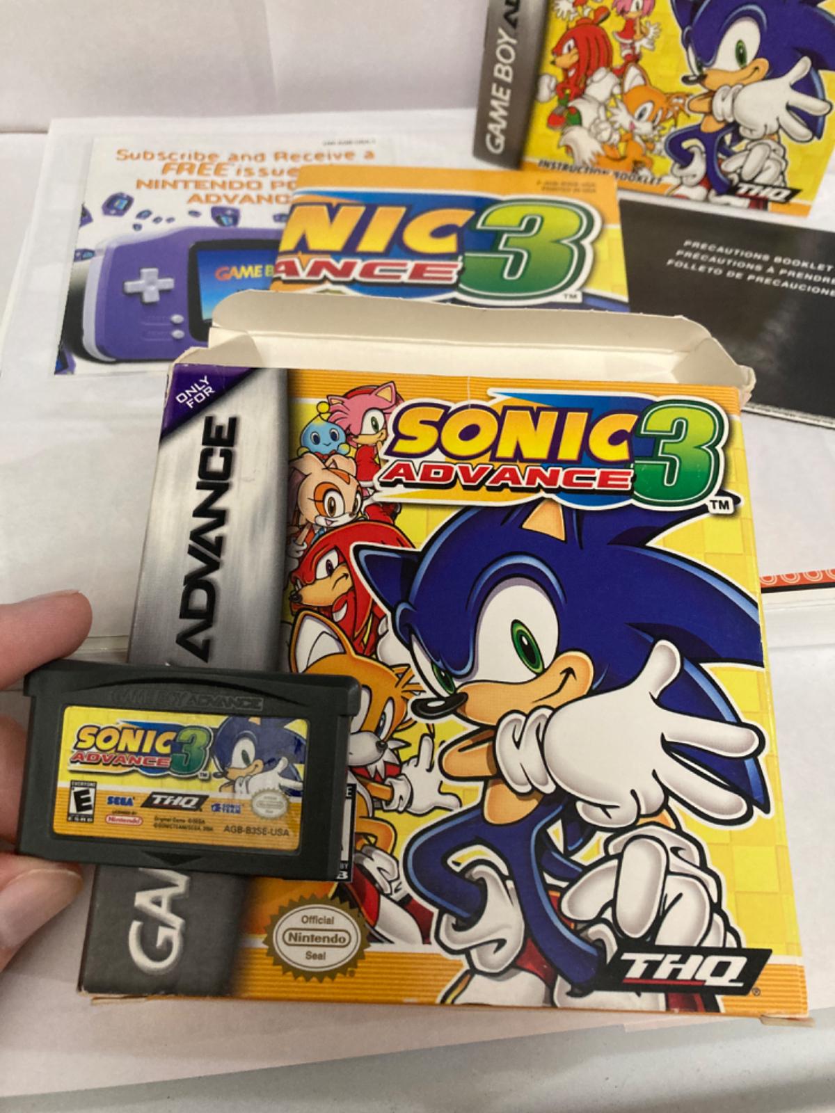Sonic Advance 3 | Item, Box, and Manual | GameBoy Advance