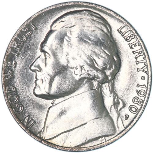 1980 P Jefferson Nickel Prices | Ungraded, NGC, PCGS Values