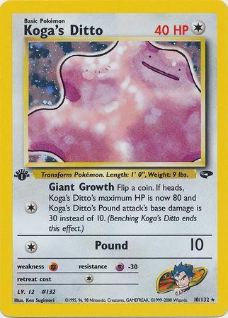 Koga's Ditto [1st Edition] #10 Prices | Pokemon Gym Challenge | Pokemon ...