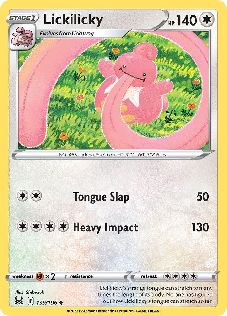 Lickilicky #139 Prices | Pokemon Lost Origin | Pokemon Cards
