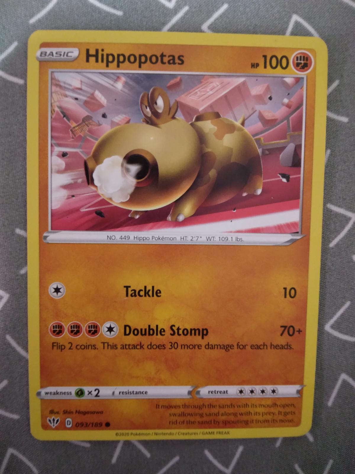 Hippopotas | Ungraded | Pokemon Darkness Ablaze