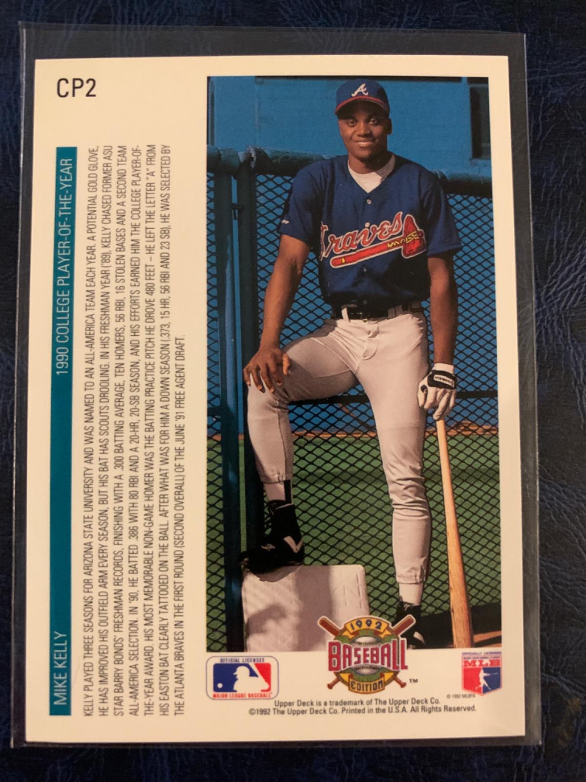 Mike Kelly #CP2 Prices [Rookie] | 1992 Upper Deck College P.O.Y ...