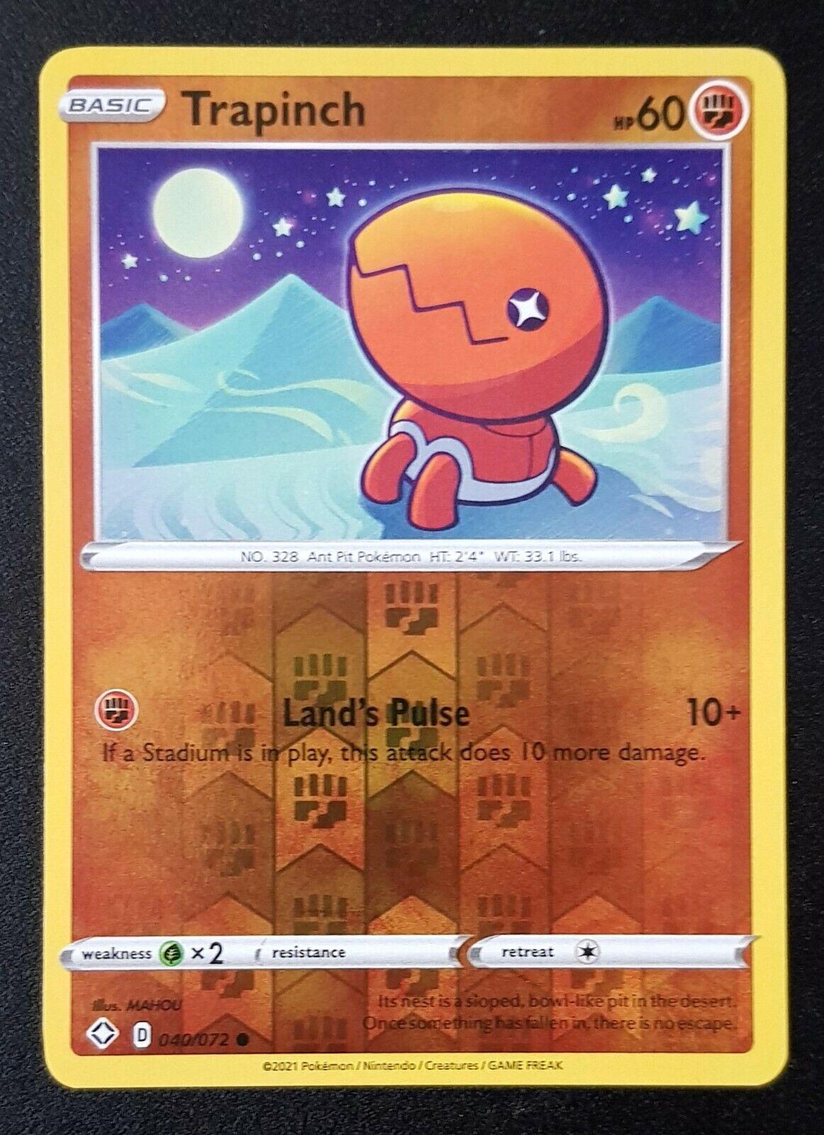 Trapinch [Reverse Holo] #40 Prices | Pokemon Shining Fates | Pokemon Cards