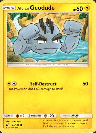 Alolan Geodude | Ungraded | Pokemon Team Up