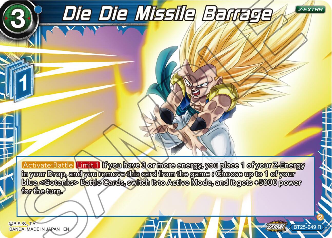 Die Die Missile Barrage BT25-049 Preise | Dragon Ball Super Legend of ...