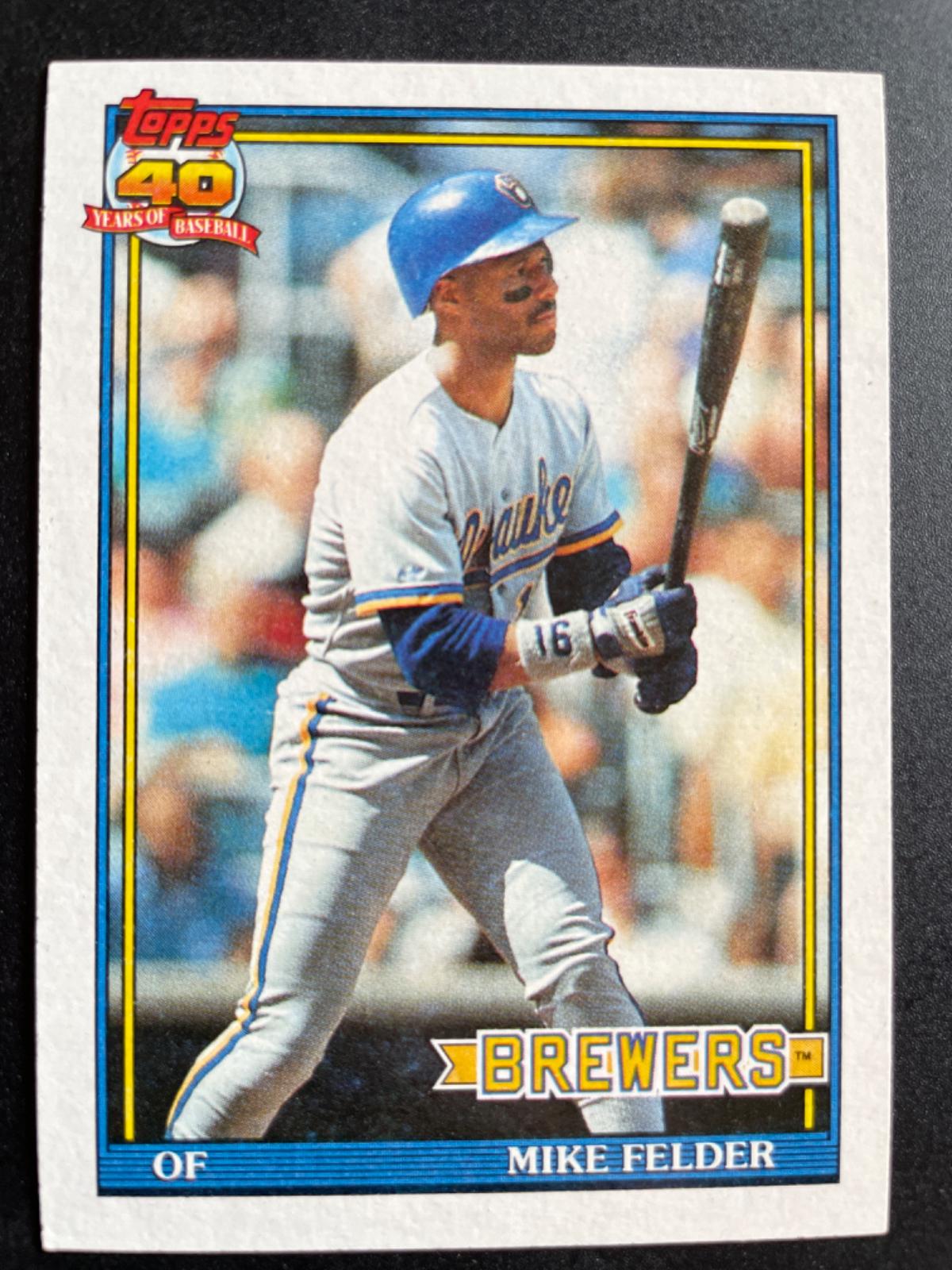 Mike Felder | Ungraded | 1991 Topps