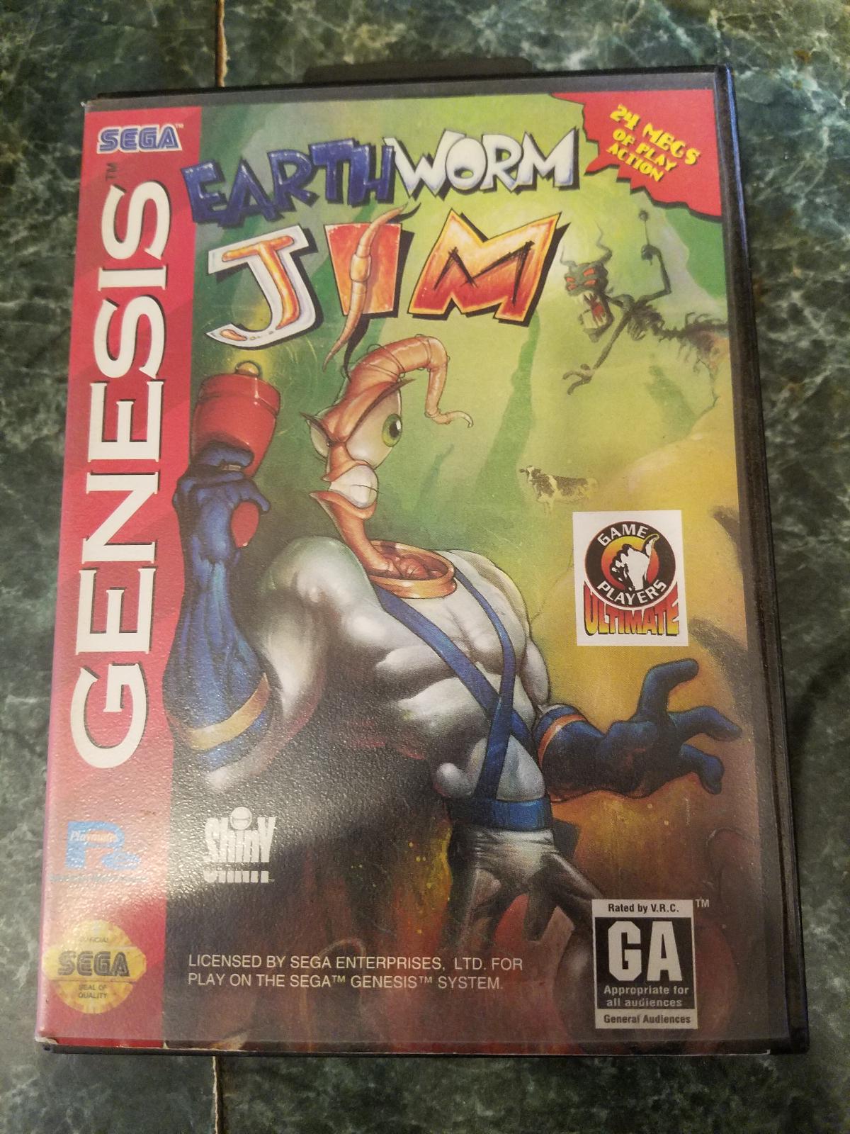 Earthworm Jim | Item, Box, and Manual | Sega Genesis