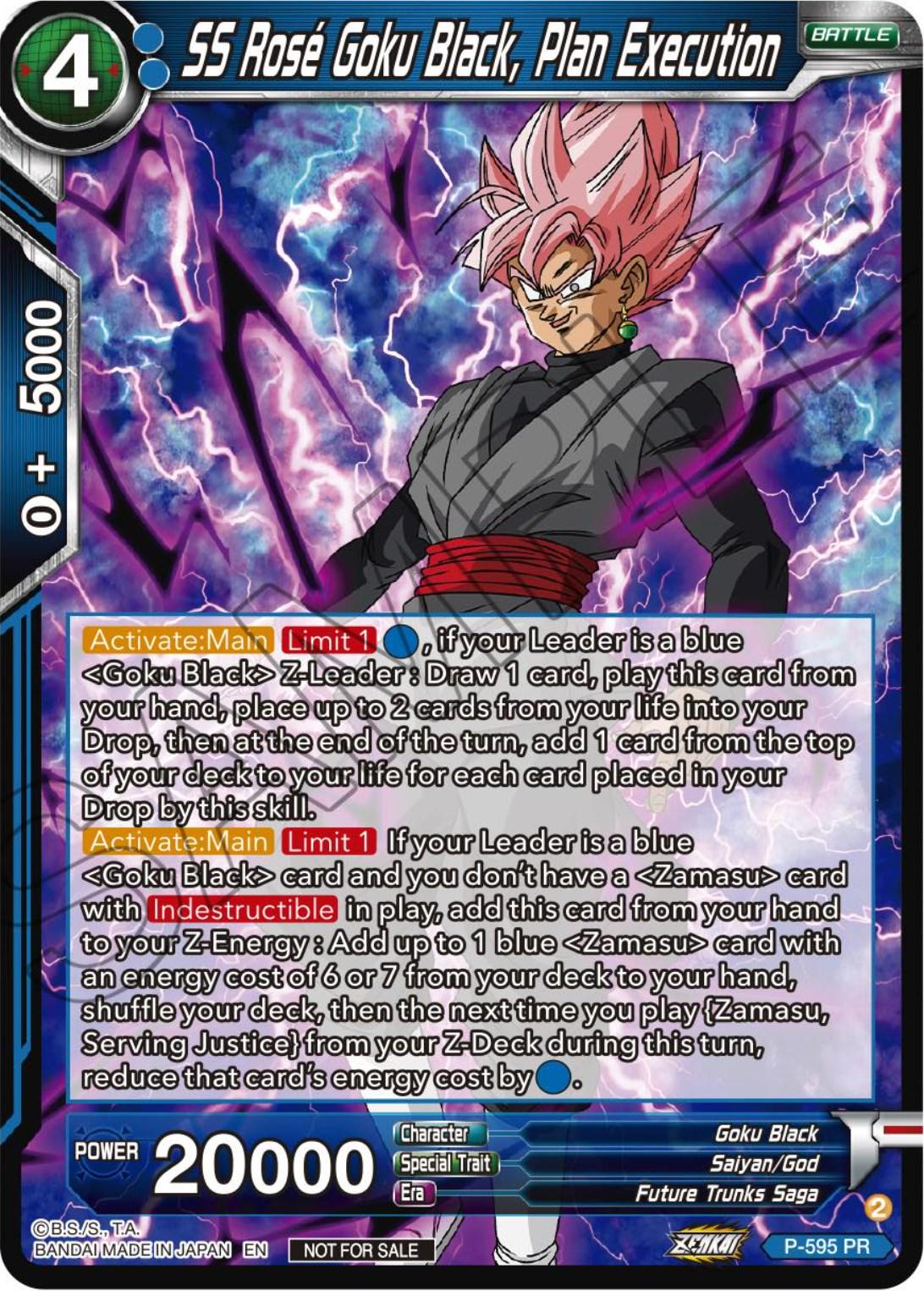 SS Rose Goku Black, Plan Execution P-595 Prices | Dragon Ball Fusion ...
