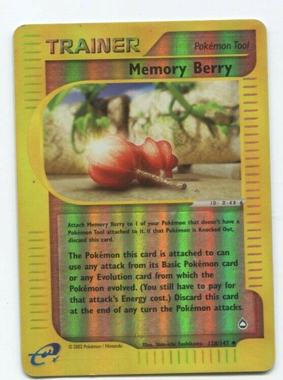 Memory Berry [Reverse Holo] #128 Prices | Pokemon Aquapolis | Pokemon Cards