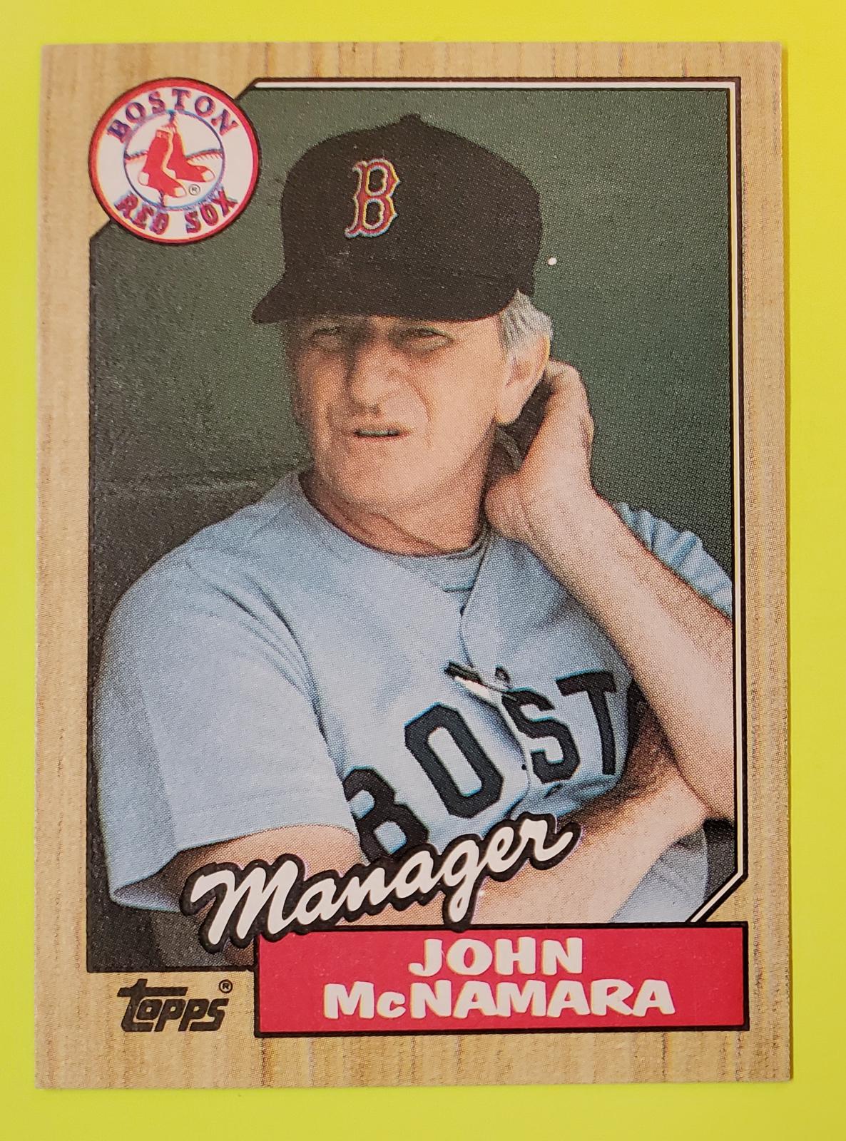 John McNamara [Manager] | Ungraded | 1987 Topps Tiffany