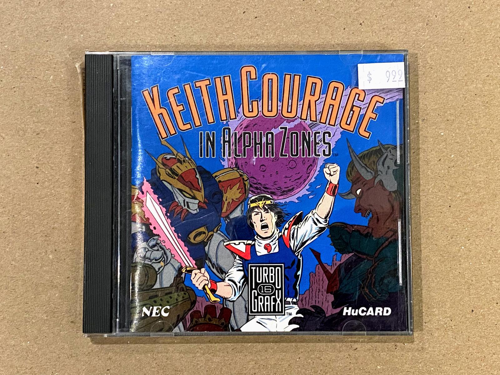 Keith Courage in Alpha Zones | Item, Box, and Manual | TurboGrafx-16