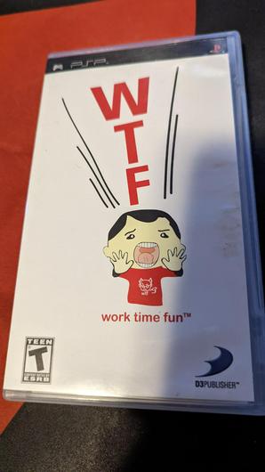 WTF Work Time Fun | Item, Box, and Manual | PSP
