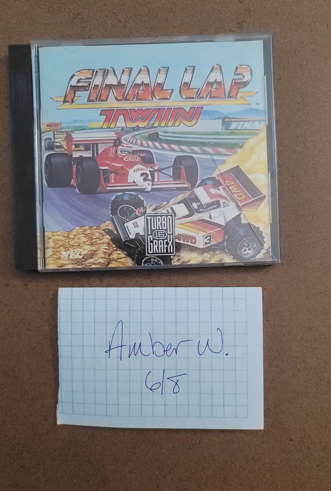 Final Lap Twin | Item, Box, and Manual | TurboGrafx-16
