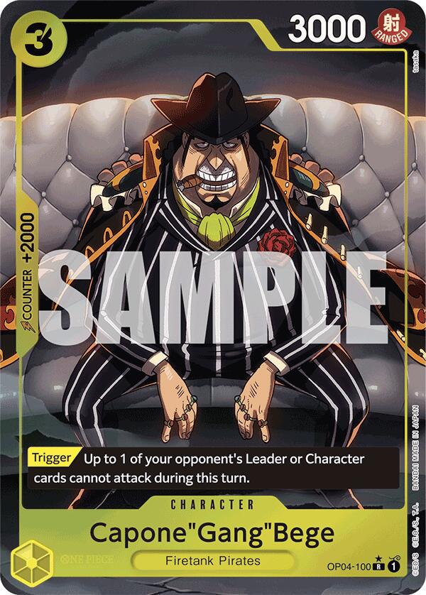 Capone Gang Bege [Alternate Art PRB-01] OP04-100 Prices | One Piece ...
