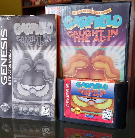 Garfield Caught in the Act | Item, Box, and Manual | Sega Genesis