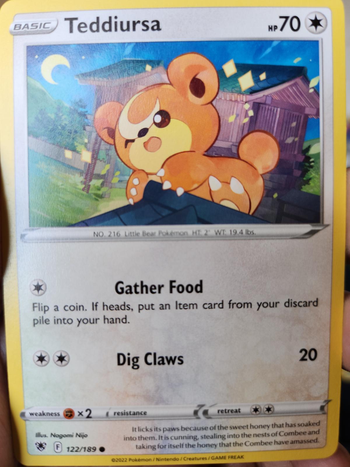 Teddiursa #122 Prices | Pokemon Astral Radiance | Pokemon Cards