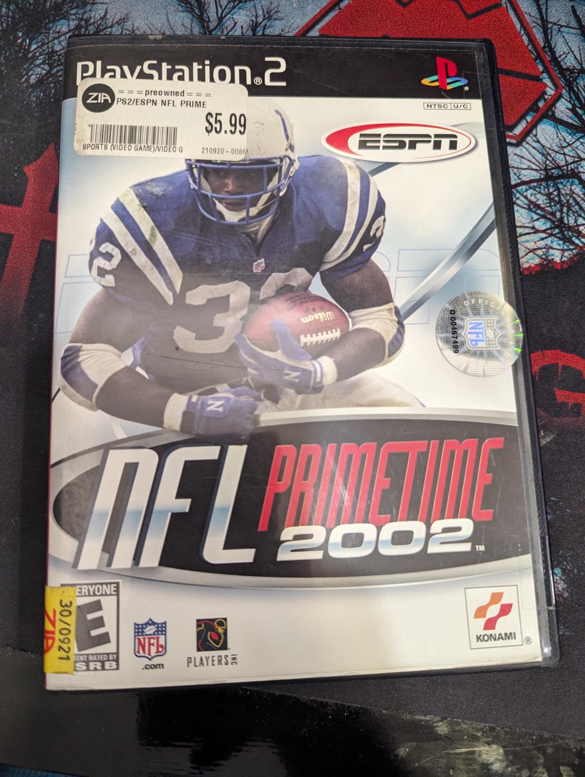 ESPN NFL Prime Time 2002 | Item, Box, and Manual | Playstation 2