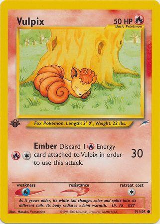Vulpix [1st Edition] #91 Prices | Pokemon Neo Destiny | Pokemon Cards
