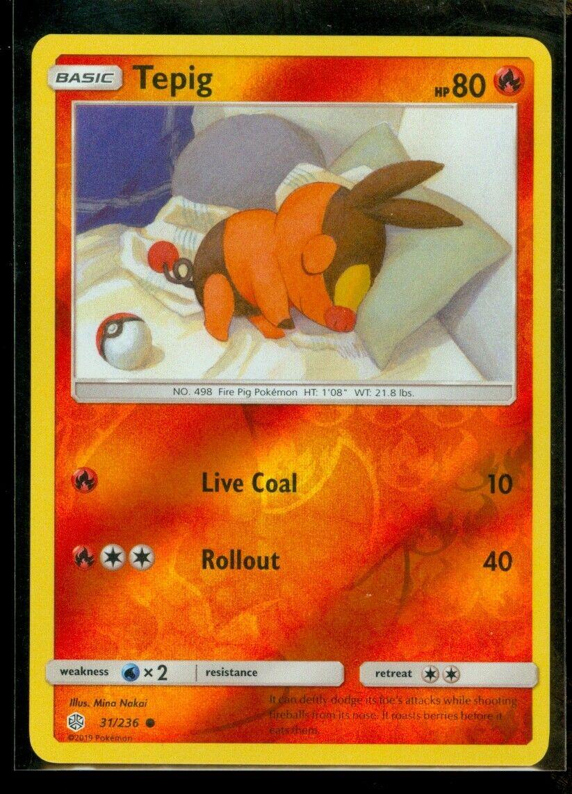 Tepig [Reverse Holo] #31 Prices | Pokemon Cosmic Eclipse | Pokemon Cards