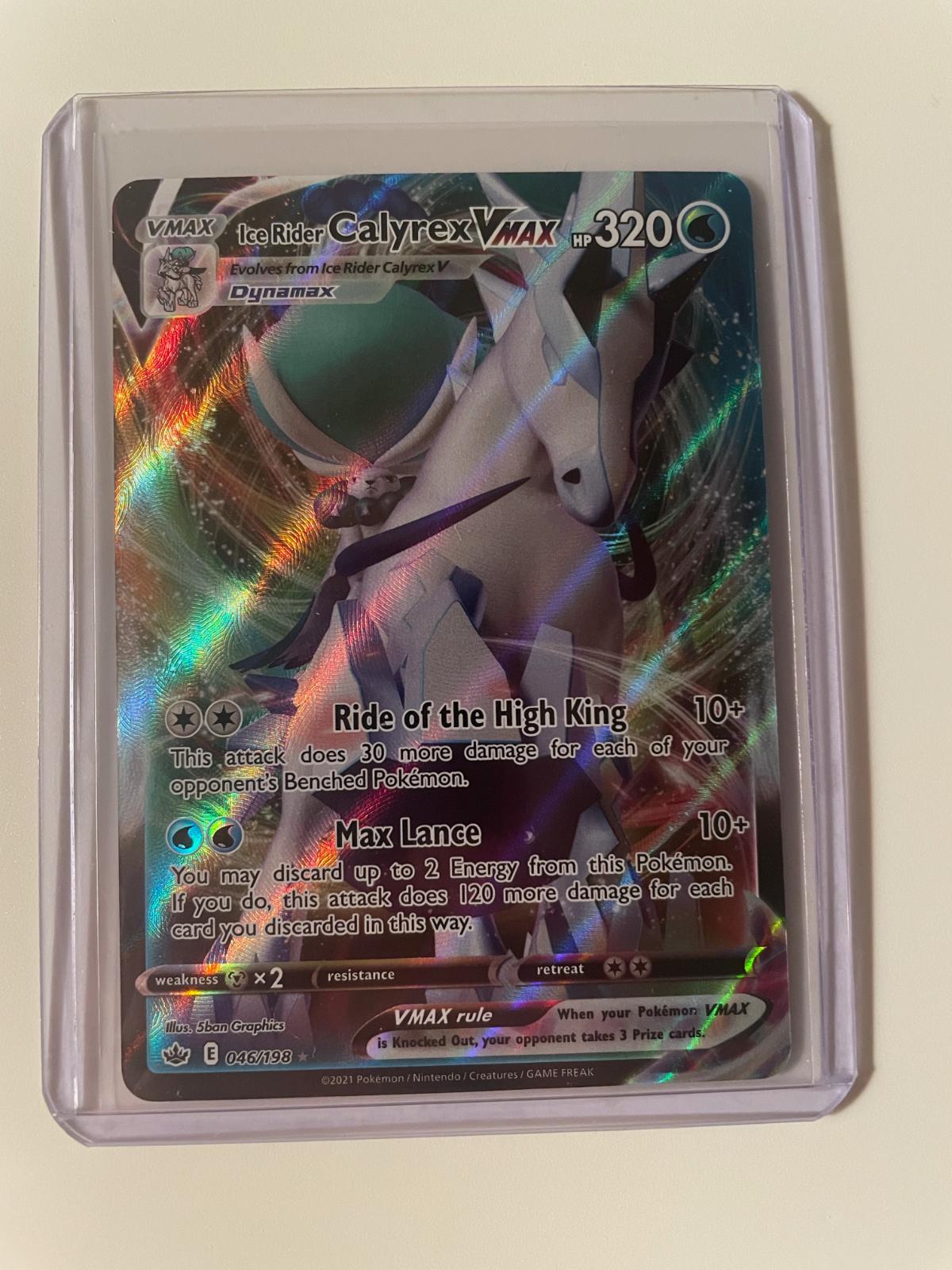 Ice Rider Calyrex VMAX | Ungraded | Pokemon Chilling Reign
