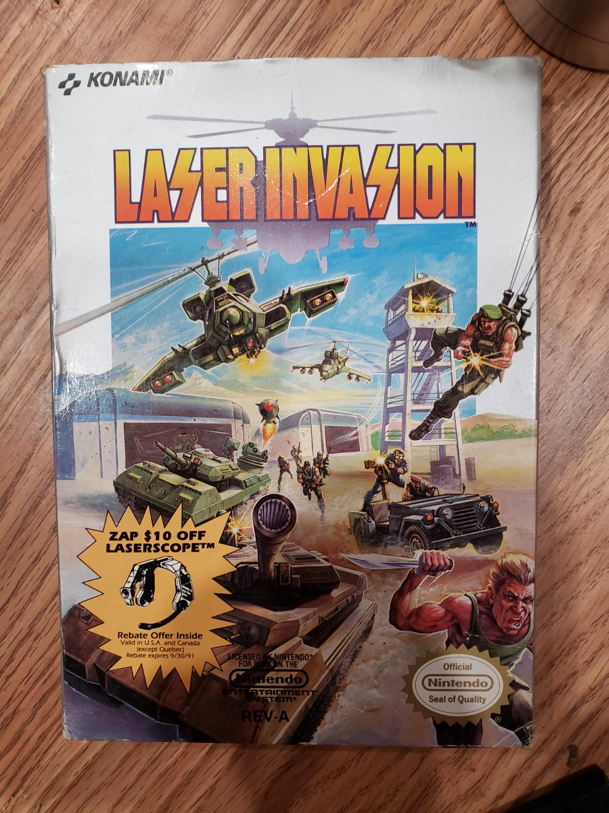 Laser Invasion | Item, Box, and Manual | NES