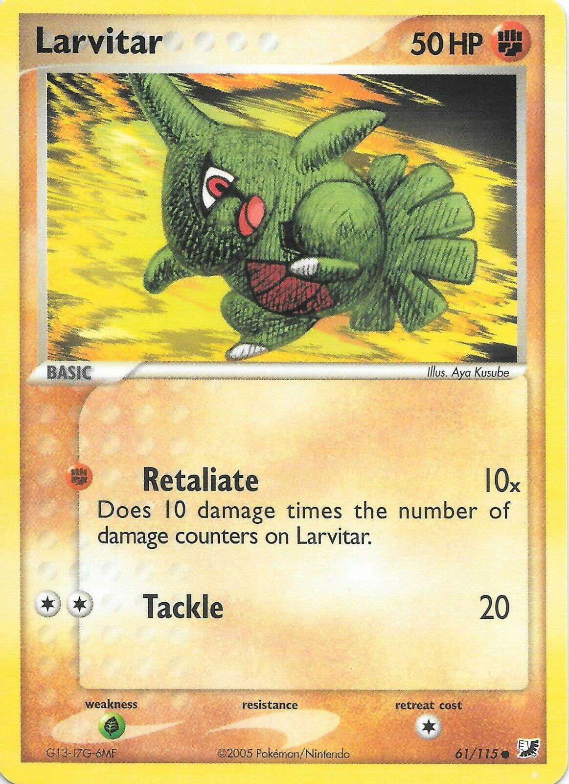 Larvitar #61 Prices | Pokemon Unseen Forces | Pokemon Cards