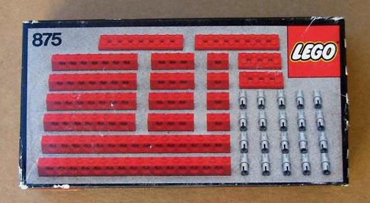 Red Beams with Connector Pegs #875 LEGO Set Prices | New, Boxed, Loose ...