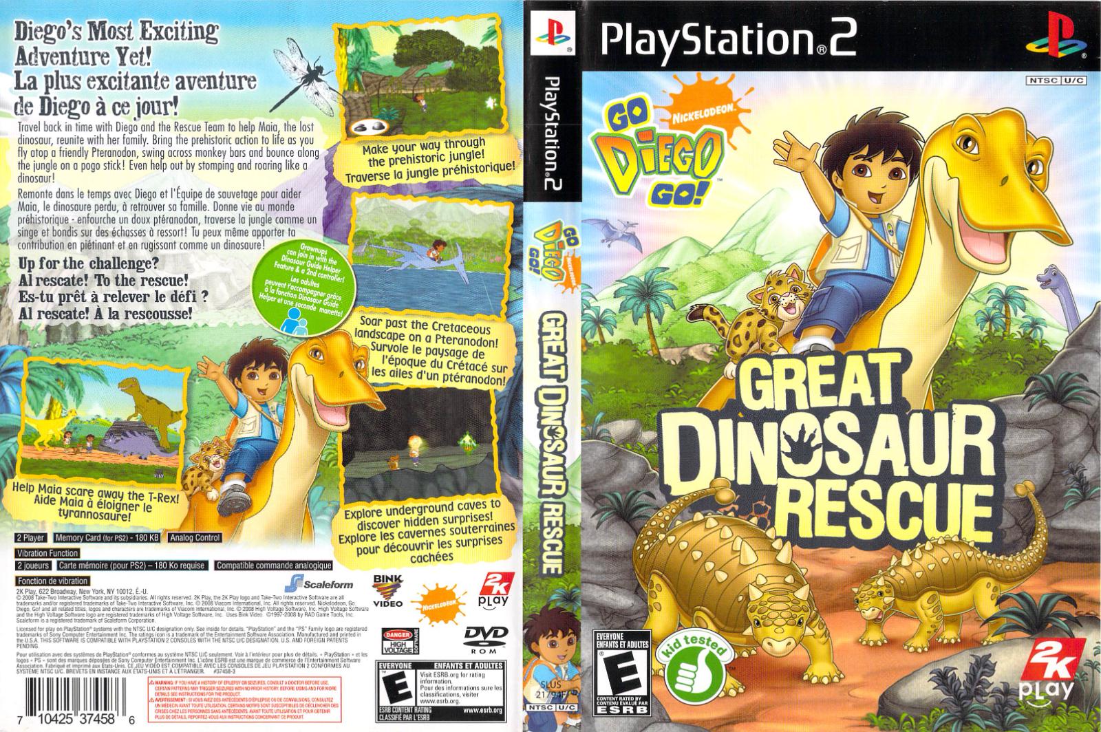 Цены на Go, Diego, Go! Great Dinosaur Rescue для Playstation 2 ...