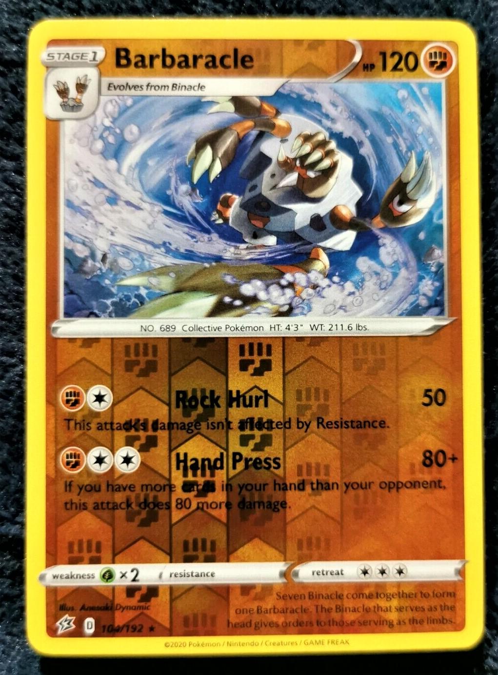 Barbaracle [Reverse Holo] #104 Prices | Pokemon Rebel Clash | Pokemon Cards