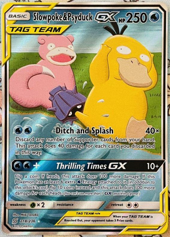Psyduck & Slowpoke GX #218 Prices | Pokemon Unified Minds | Pokemon Cards
