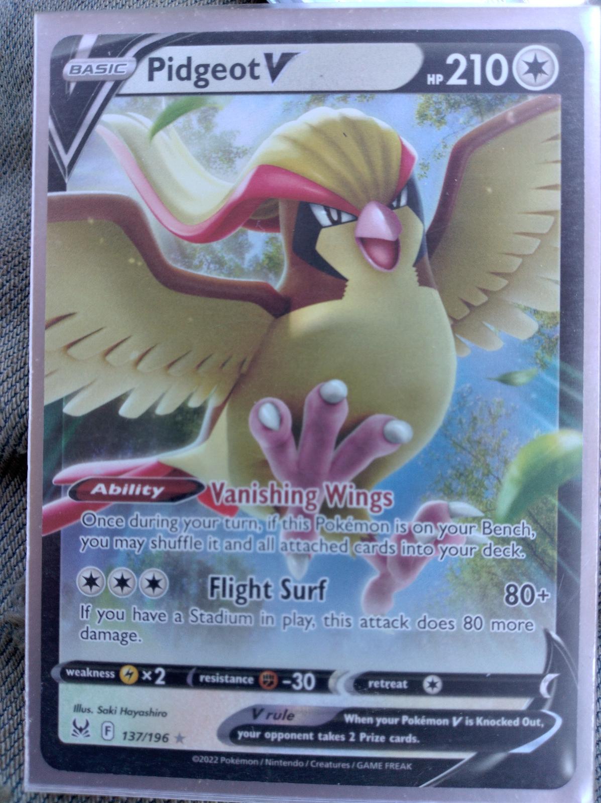 Pidgeot V | Ungraded | Pokemon Lost Origin