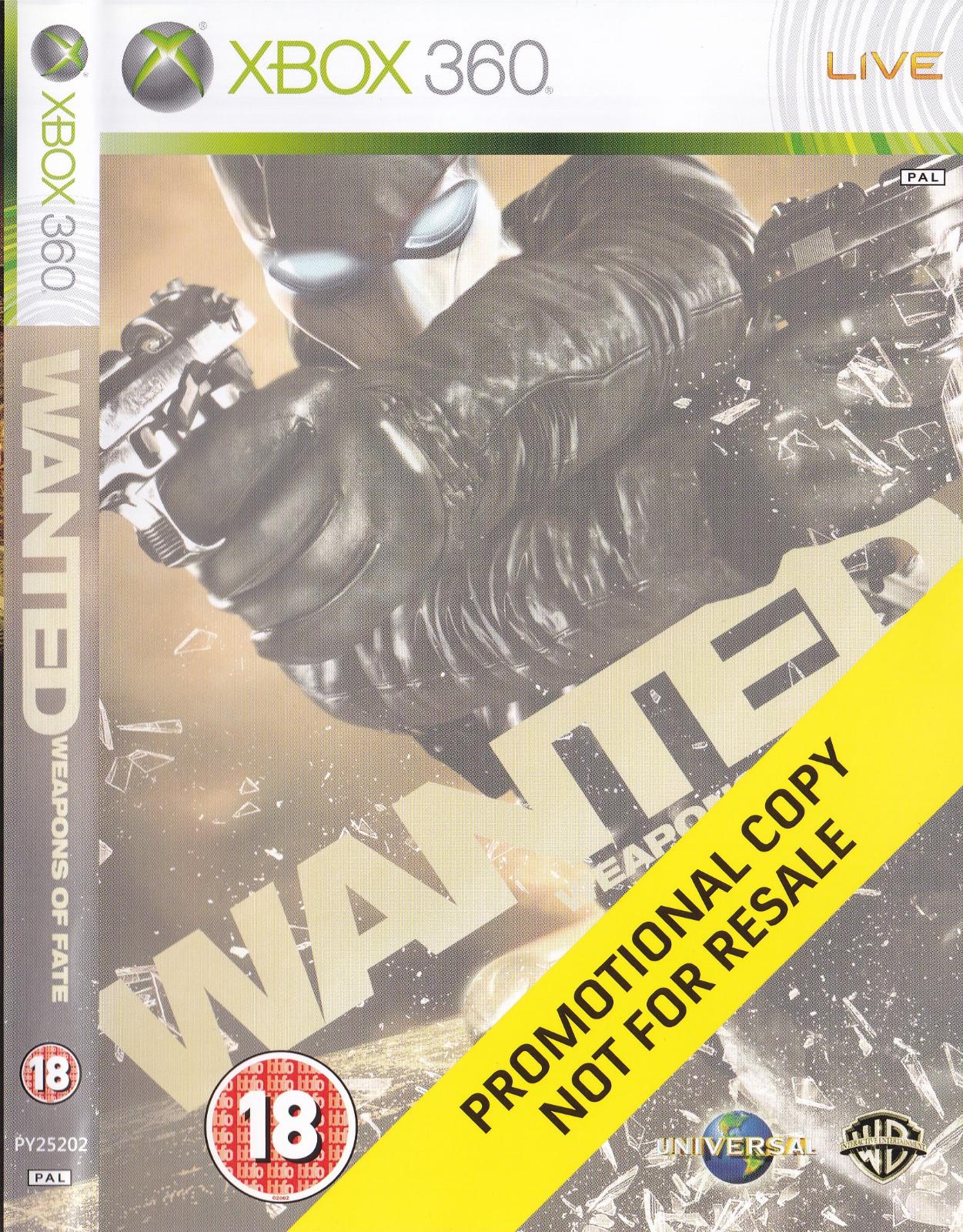 Wanted Weapons of Fate [Not for Resale] Prices PAL Xbox 360 | Compare ...
