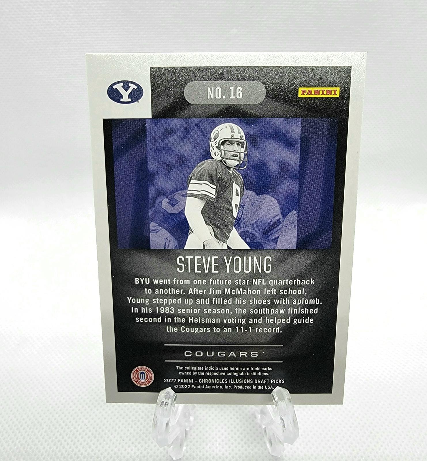 Steve Young #16 Prices | 2022 Panini Chronicles Draft Picks Illusions ...