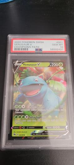 Venusaur V | Graded 10 | Pokemon Champion's Path