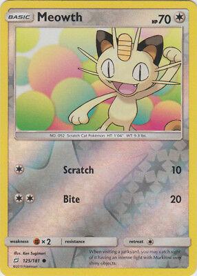 Meowth [Reverse Holo] #125 Prices | Pokemon Team Up | Pokemon Cards