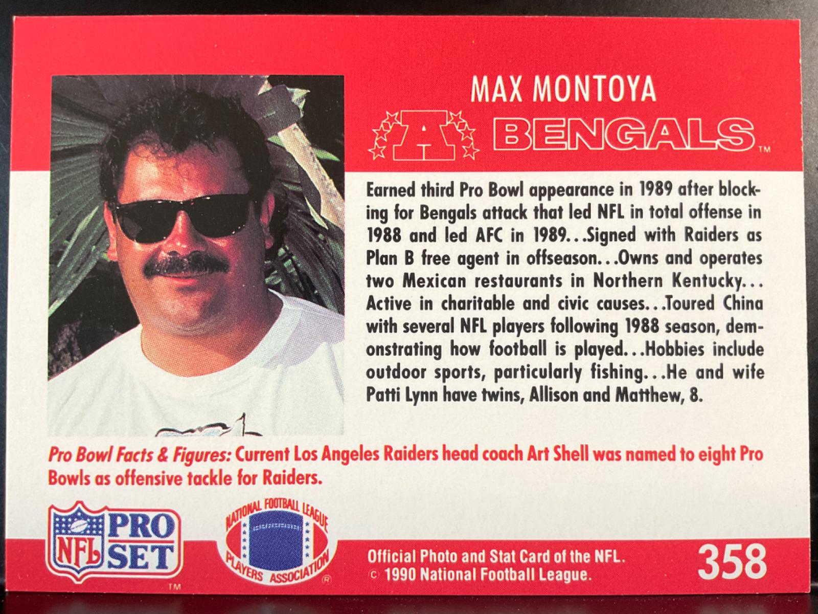 Max Montoya #358 Prices | 1990 Pro Set | Football Cards