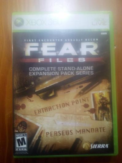 F.E.A.R. Files | Item, Box, and Manual | Xbox 360